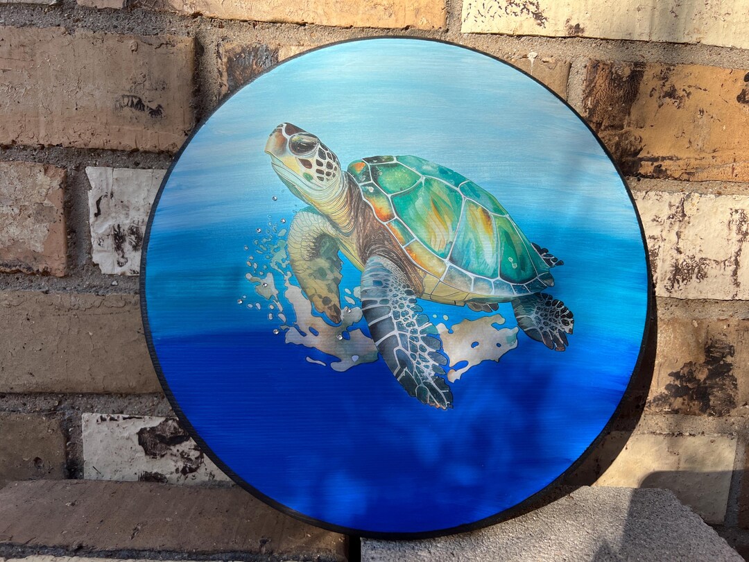 Hand Painted Sea Turtle (honu) Sign - Etsy