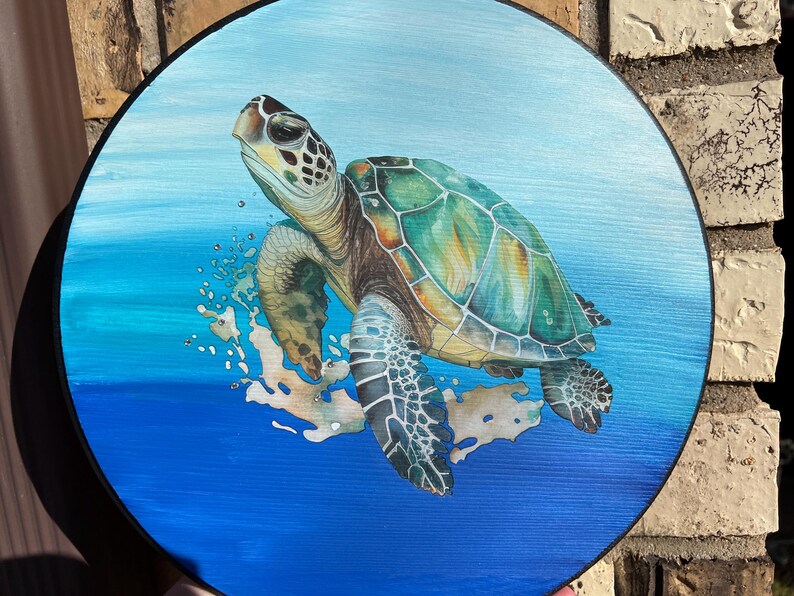 Hand Painted Sea Turtle (honu) Sign - Etsy