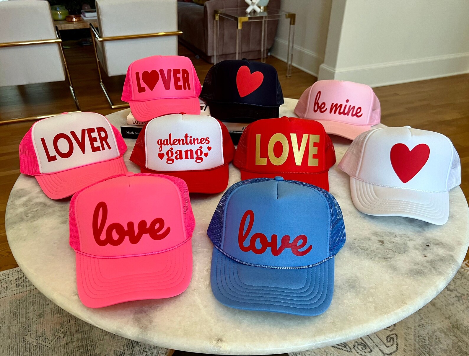 Valentine Trucker Hats, Love, Be Mine, Lover, Galentines, Heart - Etsy