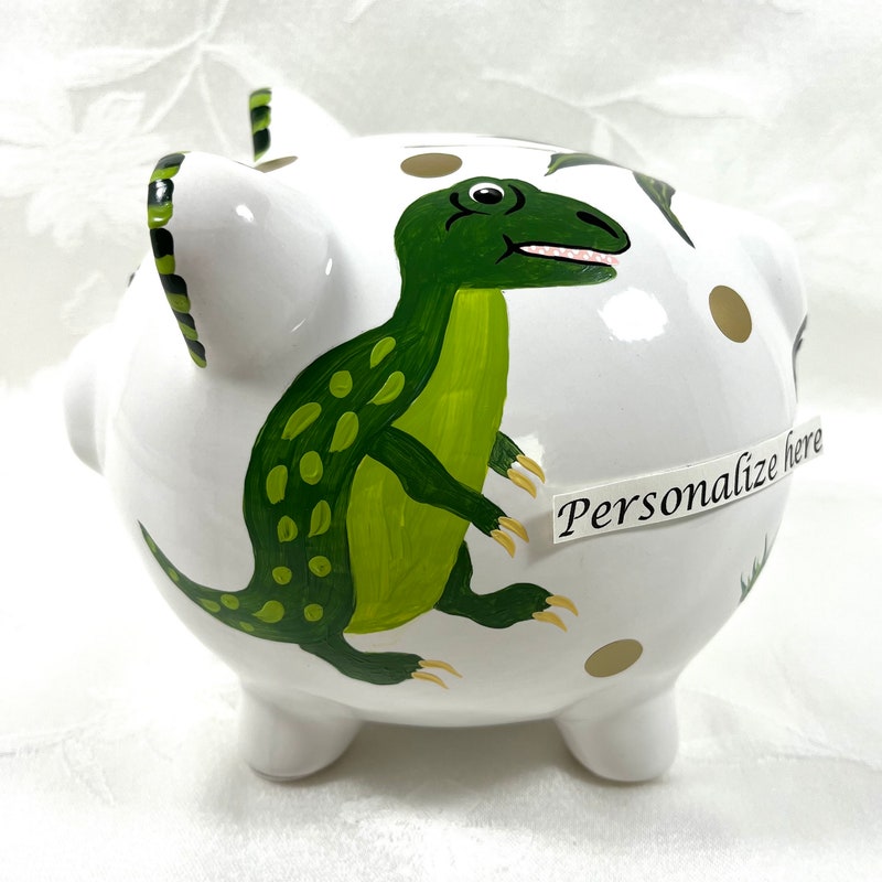 Dinosaur Piggy Bank - Etsy