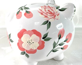 Flower Piggy Bank | Etsy