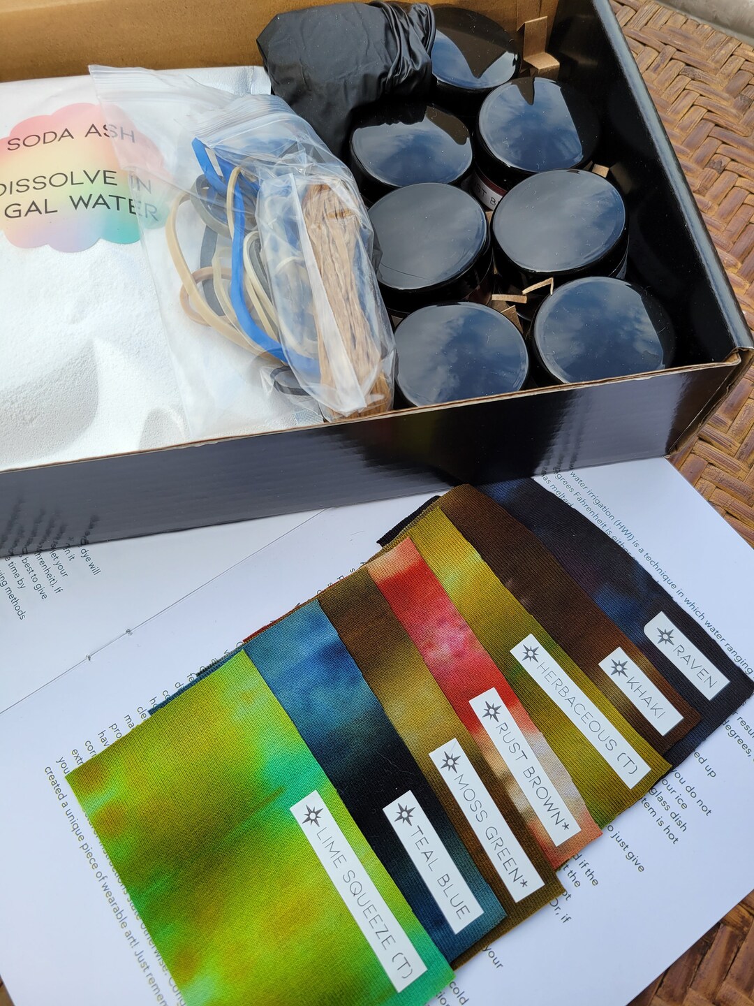 DIY Earthy Fiber Reactive Ice Dye Kit - Etsy