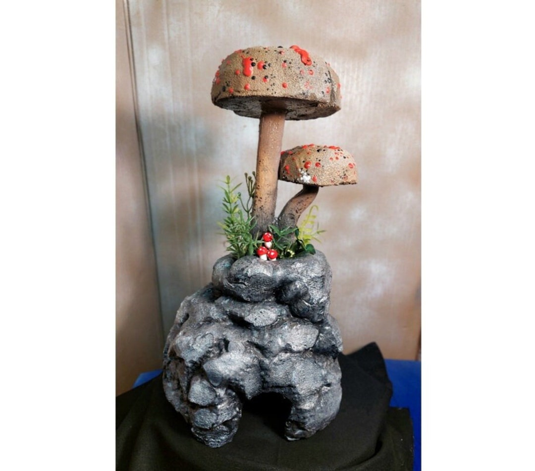 Large Mushroom Reptile Bask N Hide for Snake Enclosure - Etsy