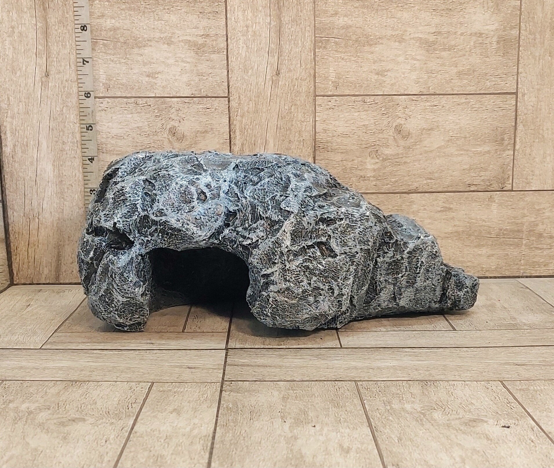 Rock Hide Reptile Cave, Bask N Hide for Snake Tank, Bearded Dragon Lounge, Leopard Gecko ...