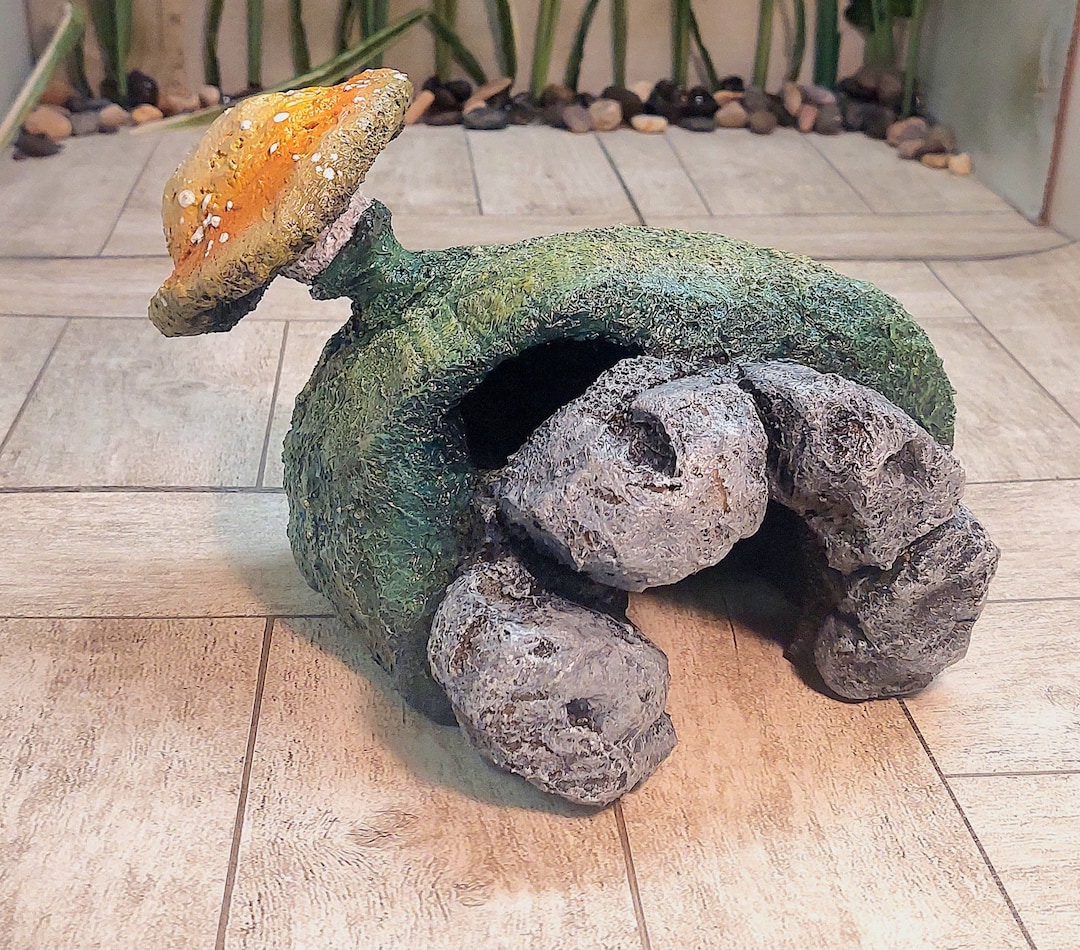 Hobbit Hide Reptile Cave, Bask N Hide for Snake Tank, Bearded Dragon ...