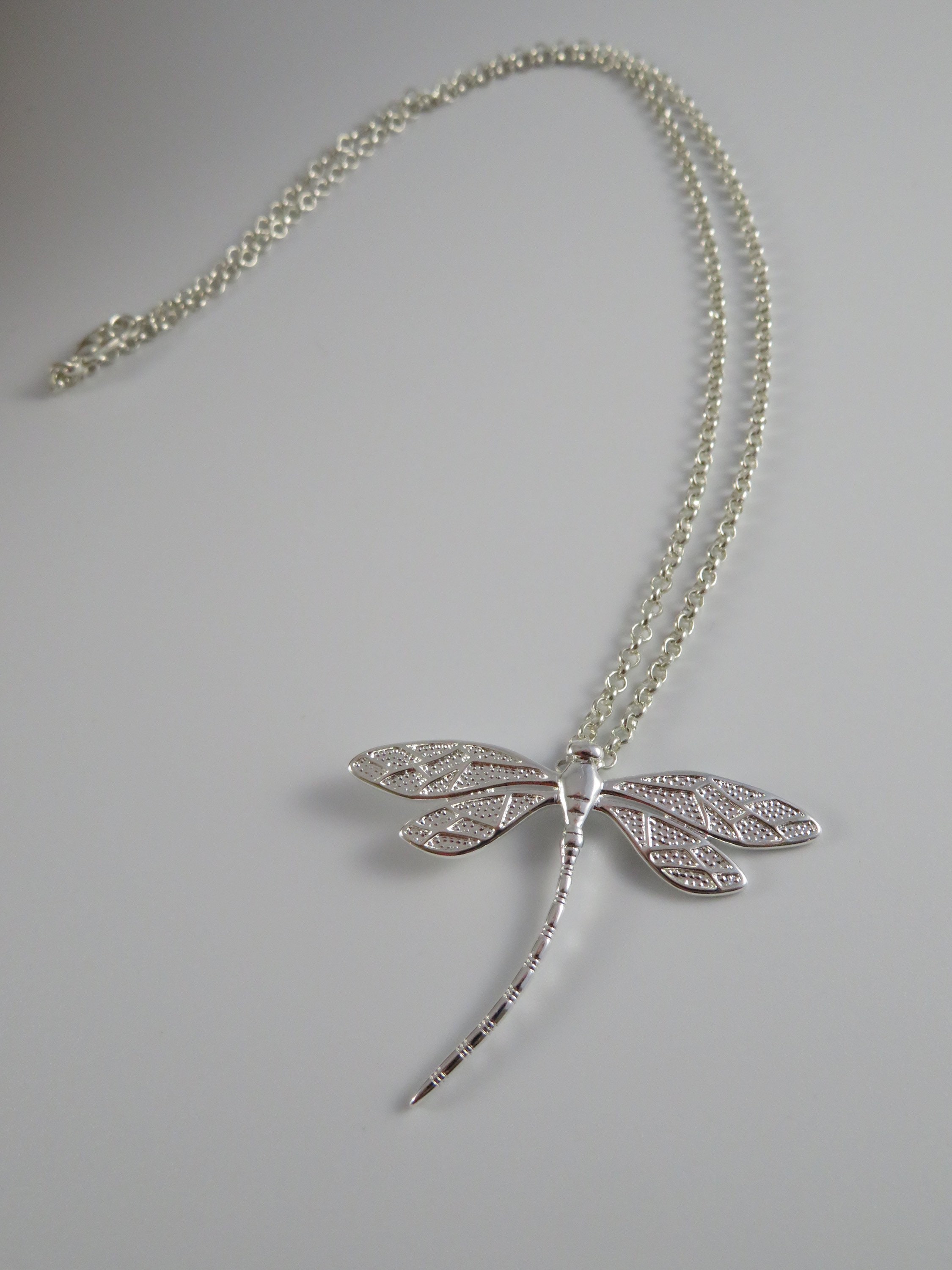 Dragon fly necklace insect necklace dragon fly jewellery | Etsy