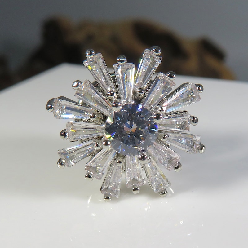 Crystal Brooch Pin - Etsy
