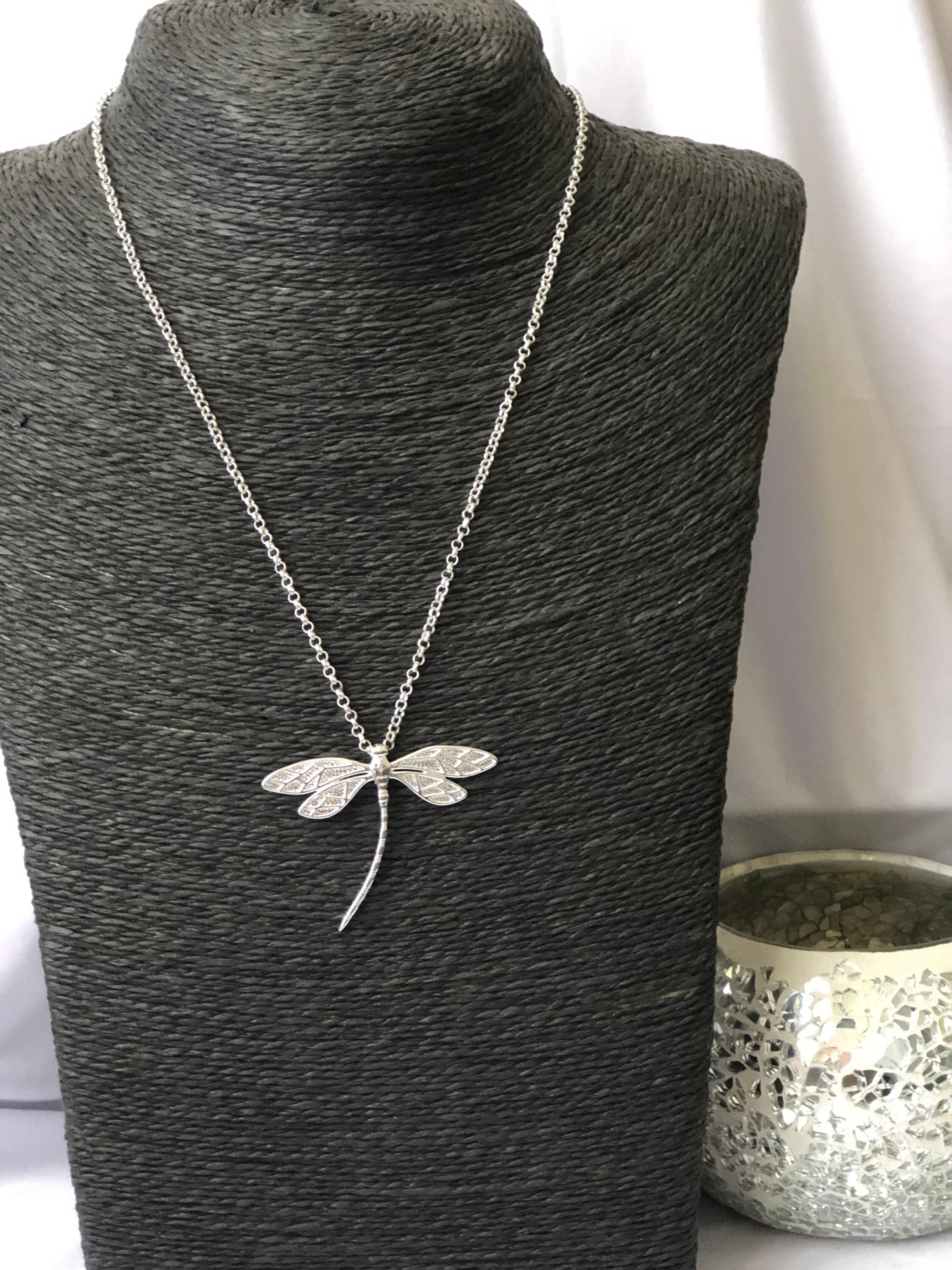 Dragon fly necklace insect necklace dragon fly jewellery | Etsy