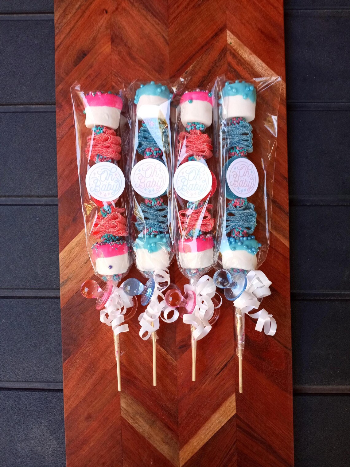 Baby Shower Kabobs, Gender Reveal Kabobs - Etsy