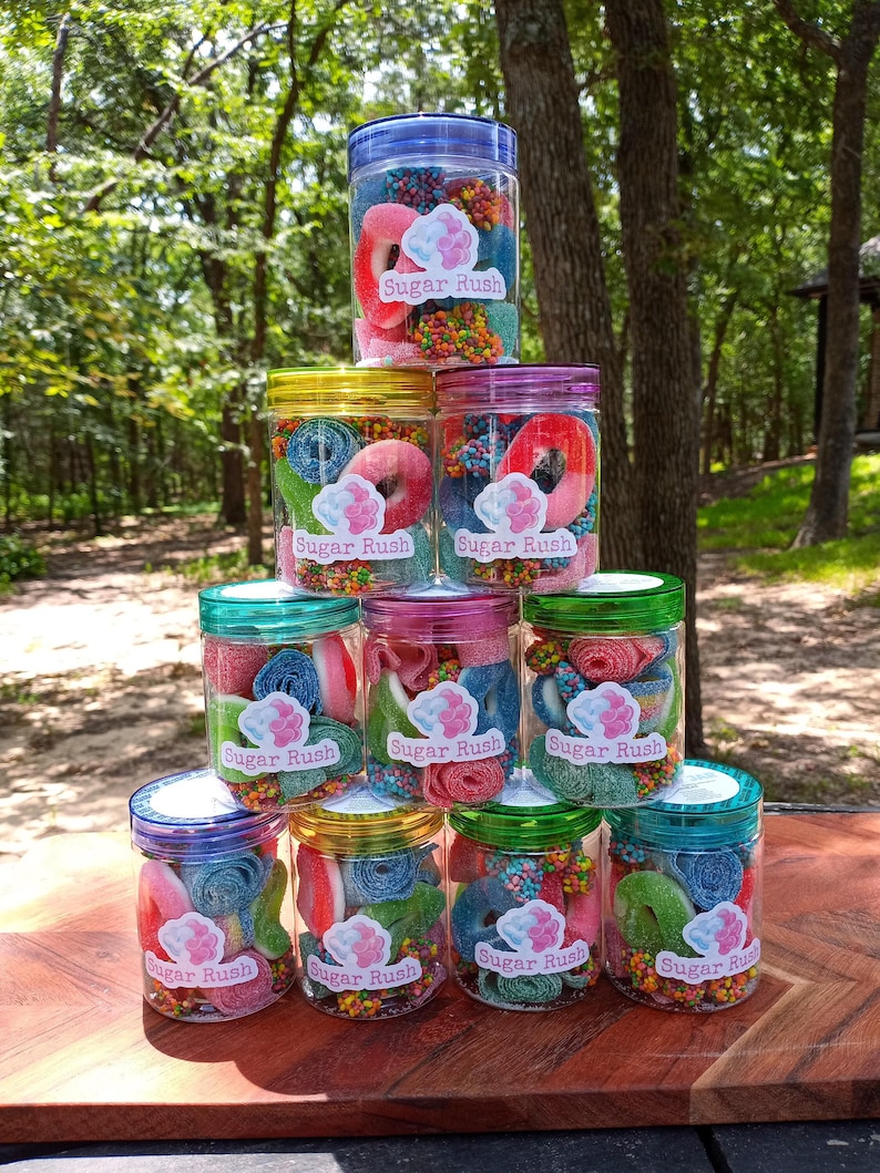 Candy Jar Party Favor Gummy Candy Jar Smores Jar Party Favors Fun Candy ...