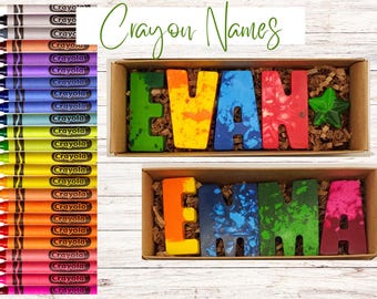 Personalized Crayon Names - Etsy