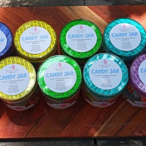 Candy Party Favor Jar: S'mores or Gummy Candy - Etsy