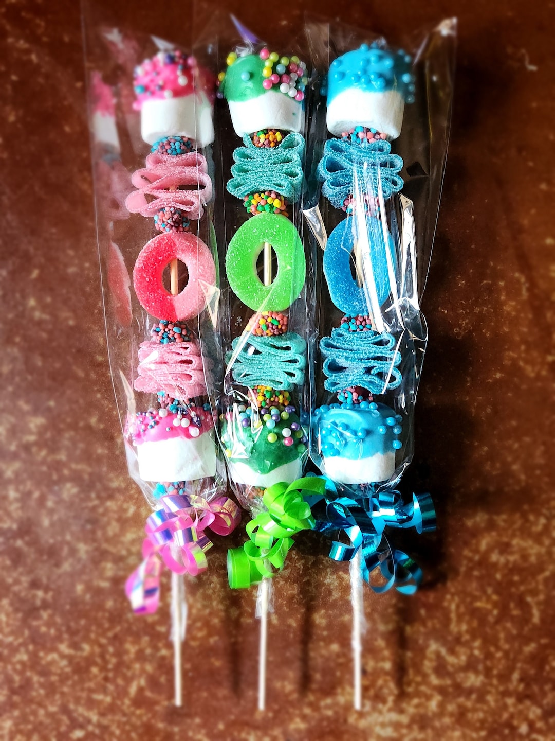 Candy Kabobs Candy on a Stick Party Favors Candy Skewers Kids Party ...