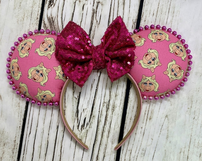 Disney Ears, Muppet Ears, Miss Piggy Ears, Mickey Ears, Minnie Ears - Etsy