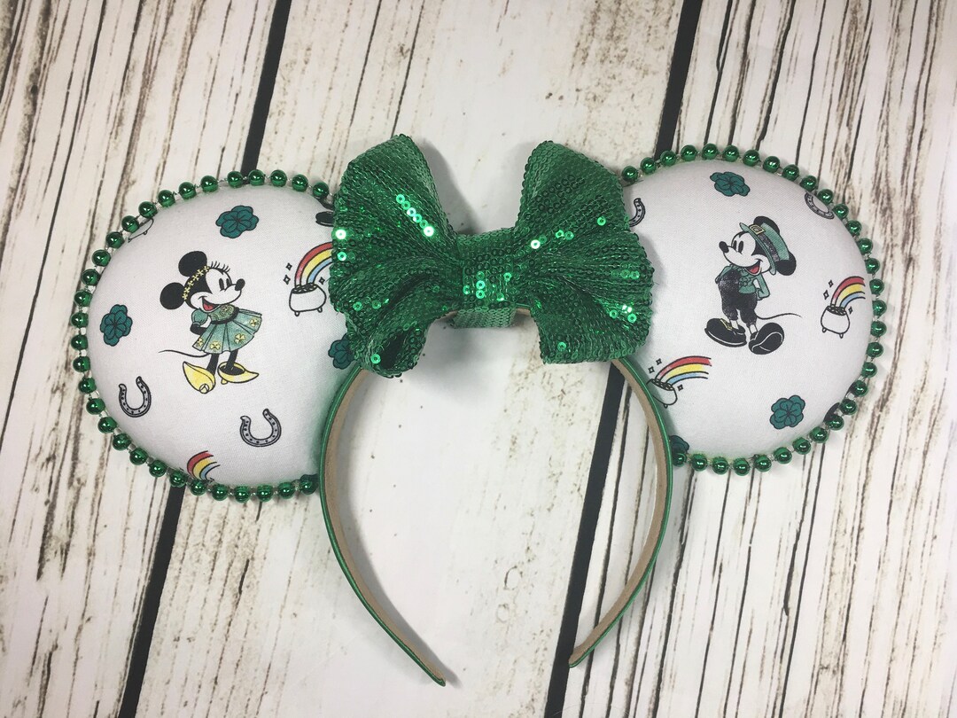 Disney Ears, St. Patrick's Day Ears, Mickey Ears, Minnie Ears - Etsy