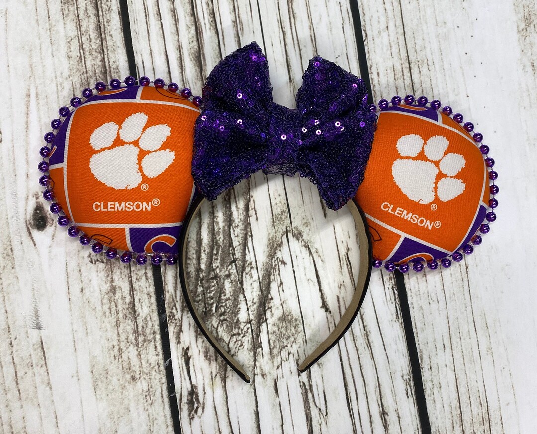 Disney Ears Clemson Ears Clemson Tigers Ears Mickey Ears - Etsy