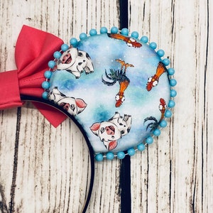 Disney Ears, Pua Ears, Moana Ears, Disney Princess Ears, Heihei Ears ...