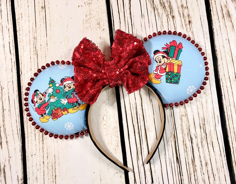 Disney Ears Disney Christmas Ears Mickey Christmas Ears - Etsy