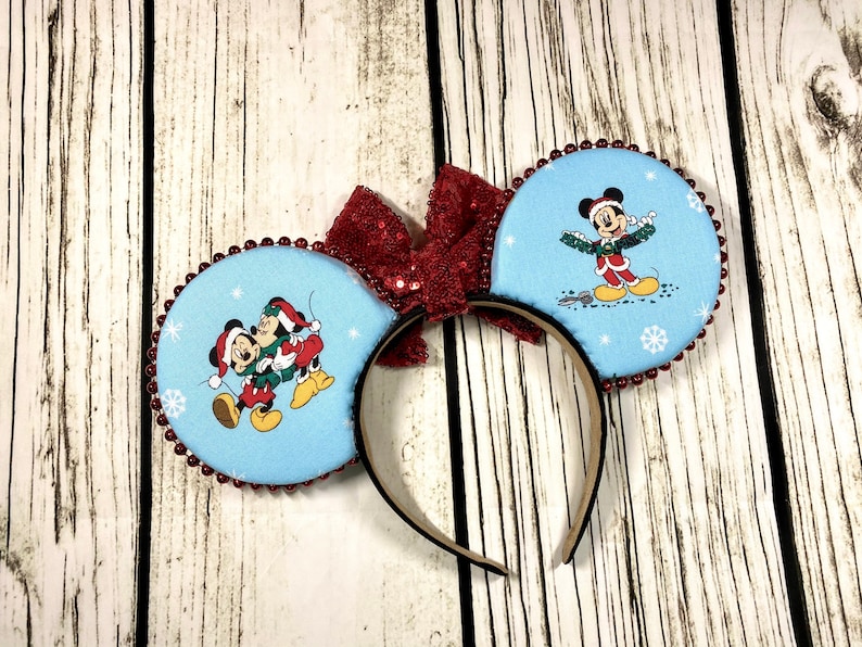 Disney Ears Disney Christmas Ears Mickey Christmas Ears - Etsy