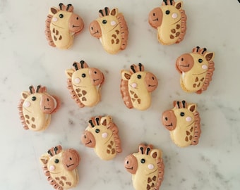 Giraffe French Macarons 5, 10, 15, 20, 25, - Etsy