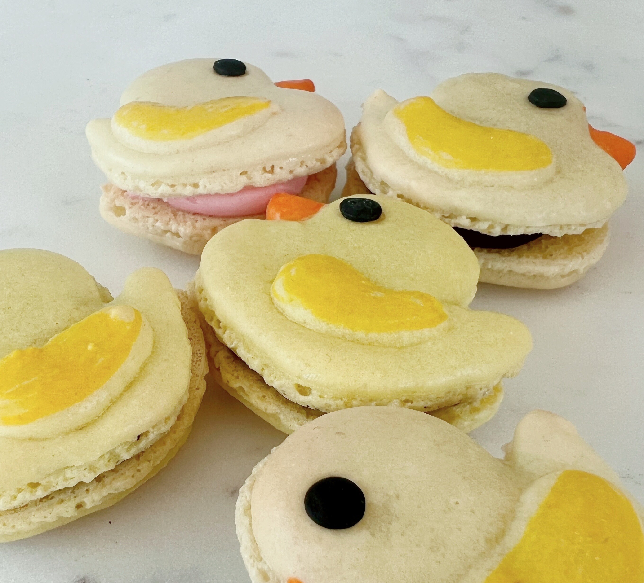 Yellow Duck Shaped French Macarons 5 10 15 - Etsy