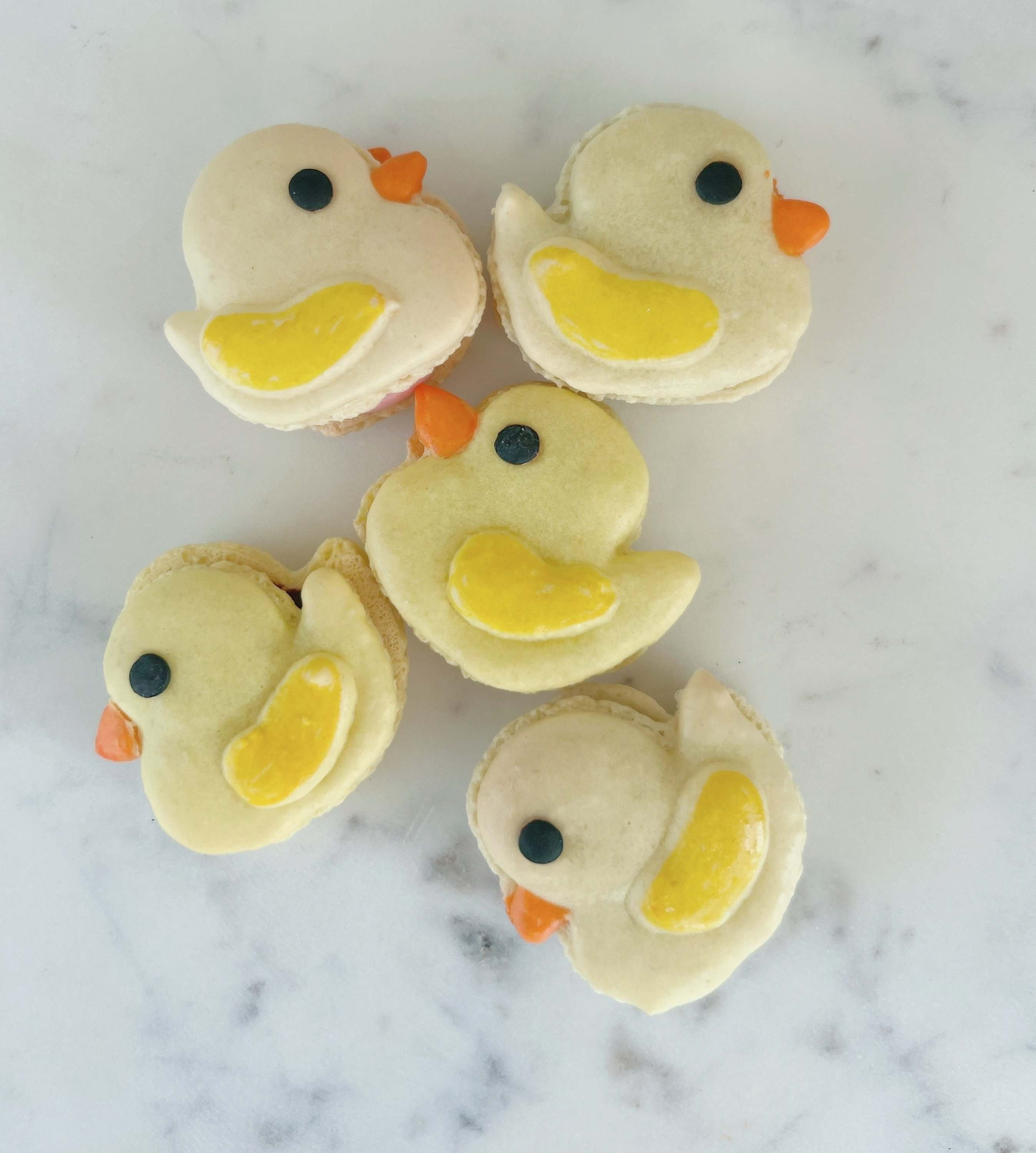 Yellow Duck Shaped French Macarons 5, 10, 15 - Etsy