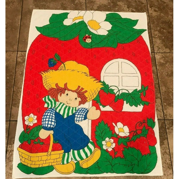 Strawberry Shortcake Blanket Vintage - Etsy