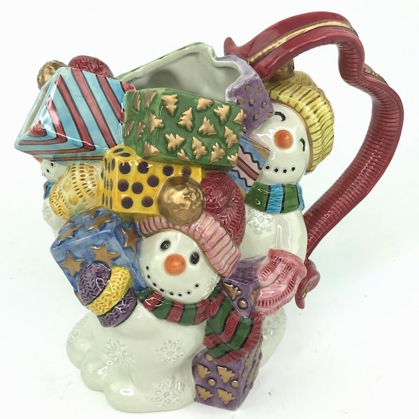 Snowman Pitcher - Etsy