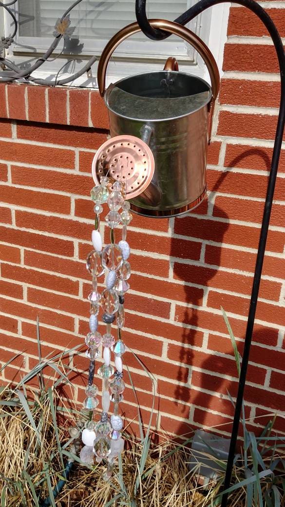 Crystal Pouring Water Watering Can Sun Catcher Copper & - Etsy