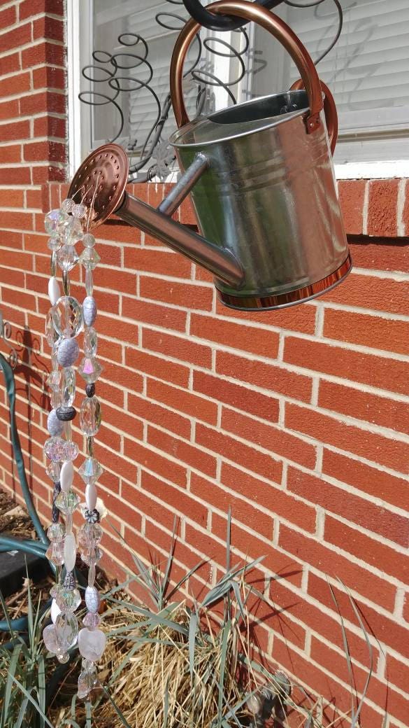 Crystal Pouring Water Watering Can Sun Catcher Copper & - Etsy
