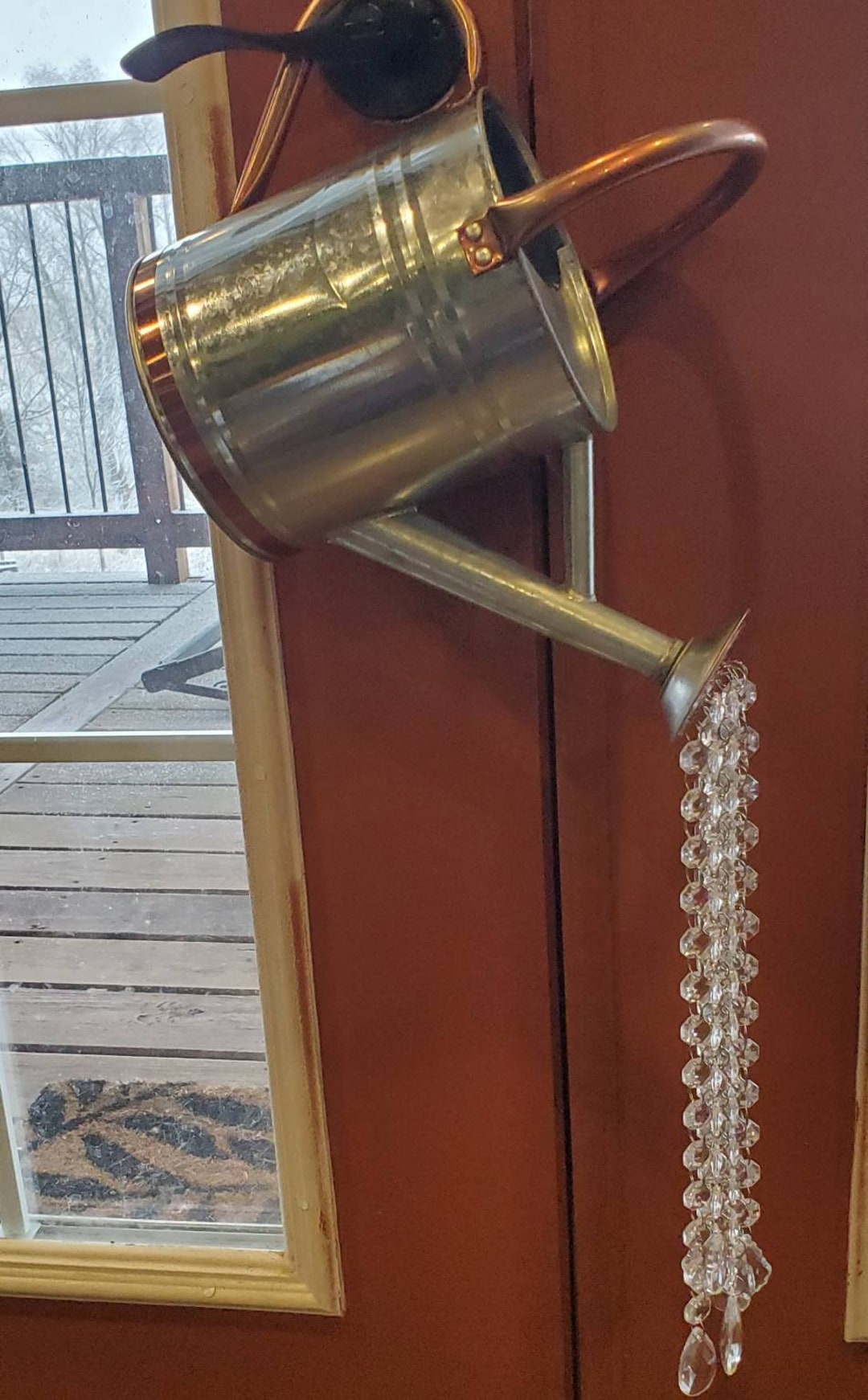 Crystal Pouring Water Watering Can- Cascade Version - Sun Catcher ...