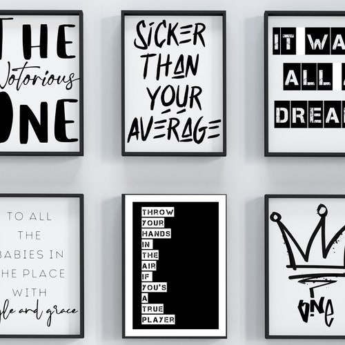 10 the Notorious BIG ONE Sign Bundle-first Birthday Party - Etsy
