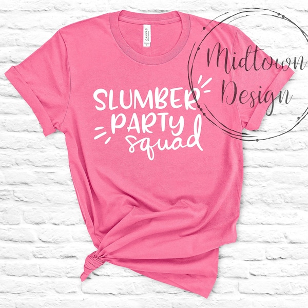 Slumber Party Squad Shirt - Etsy