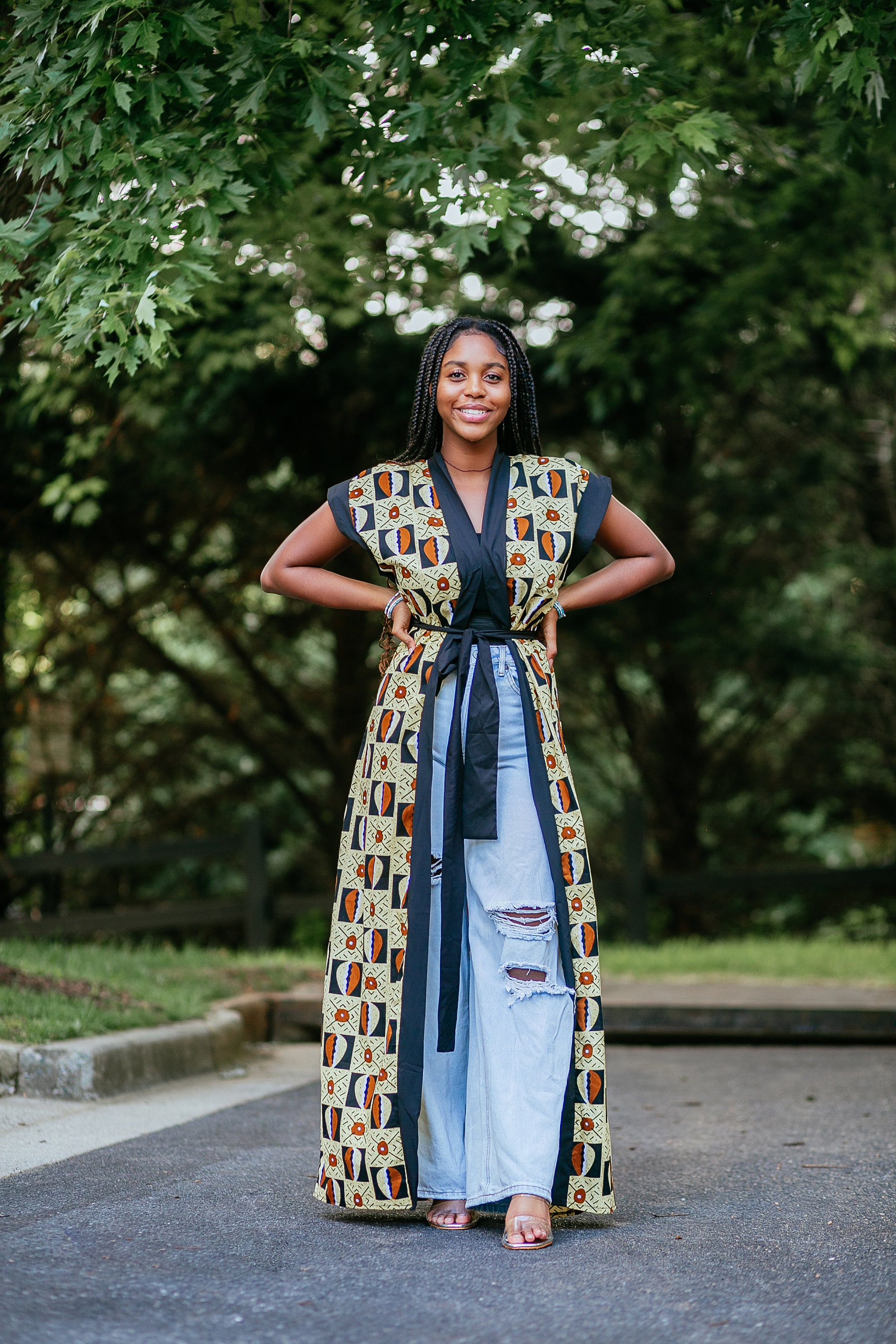 African Print Maxi Duster - Etsy