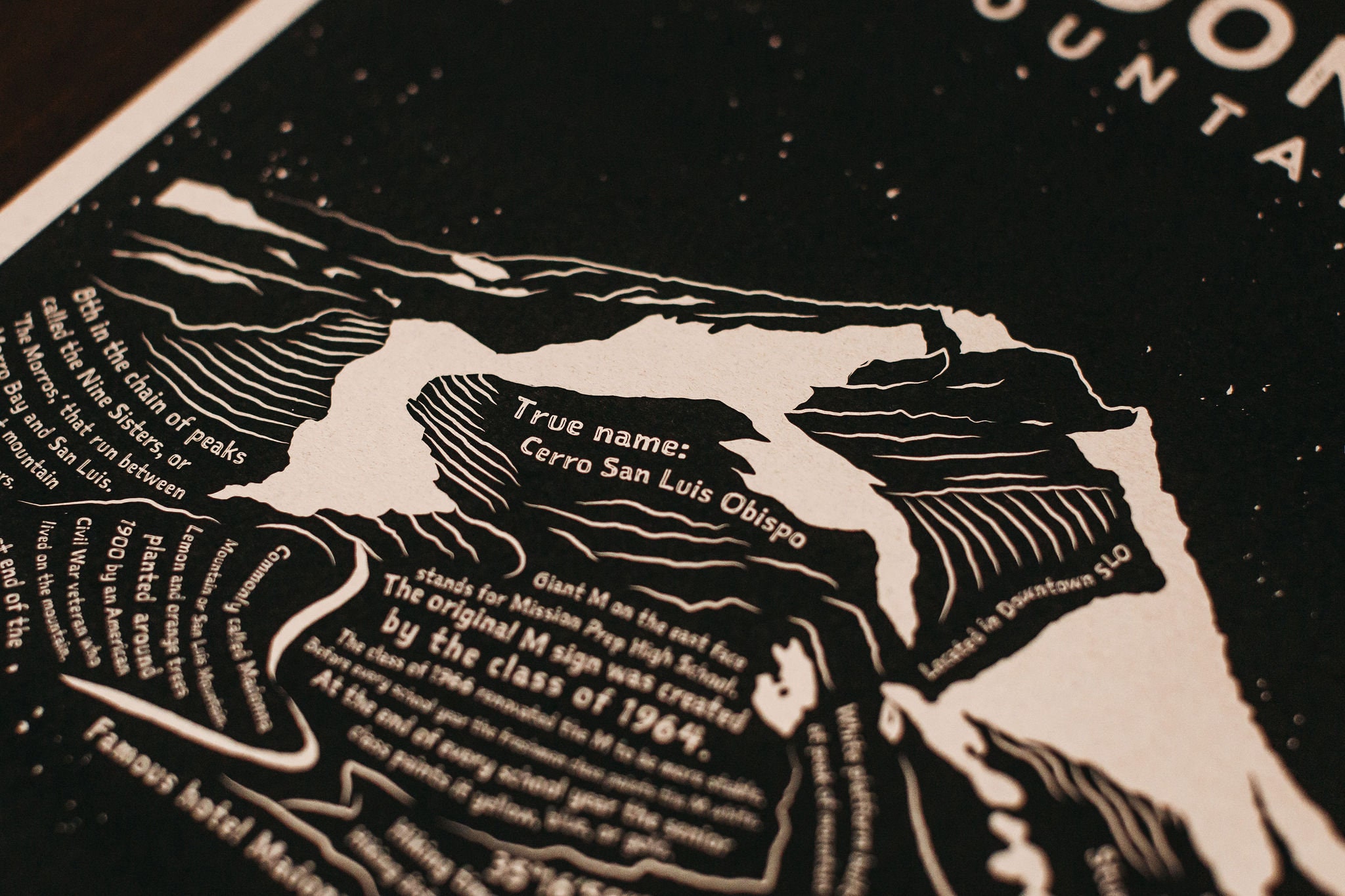 Madonna Mountain Art Print | San Luis Obispo Wall Art | SLO Hiking ...