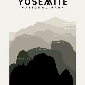 The Yosemite Collection | Yosemite Gift | Yosemite National Park Wall ...