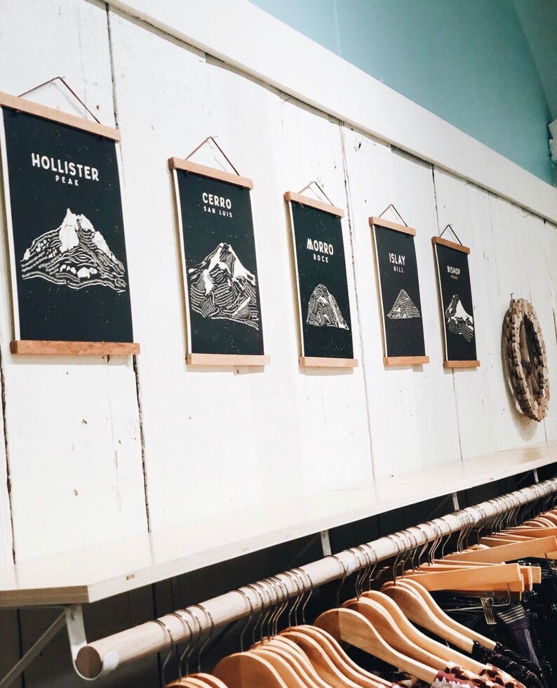 Hollister Peak Art Print | San Luis Obispo Wall Art | SLO Hiking Trails ...