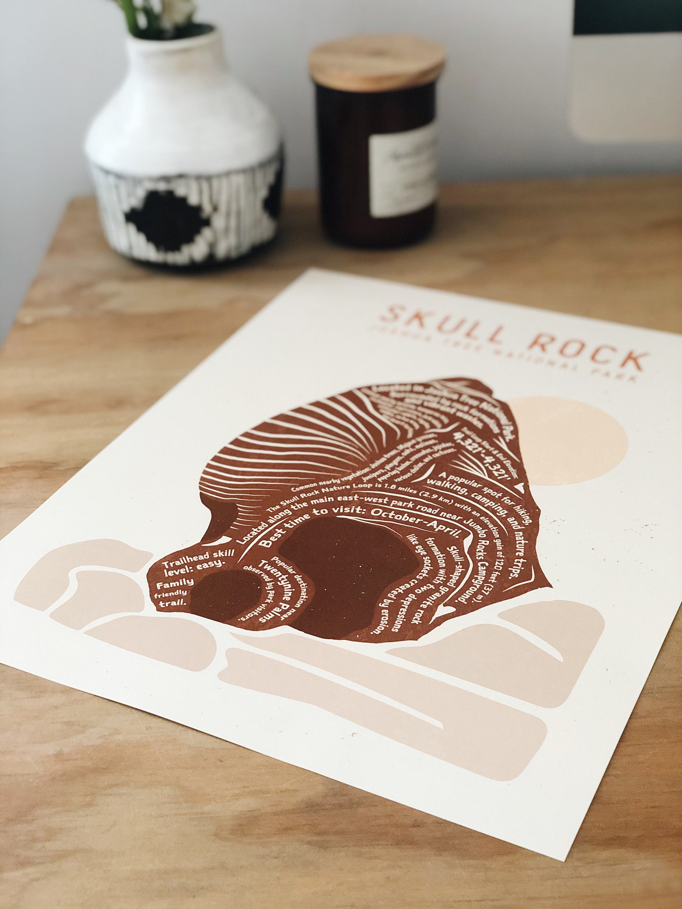 Skull Rock Art Print Joshua Tree Wall Art Joshua Tree - Etsy