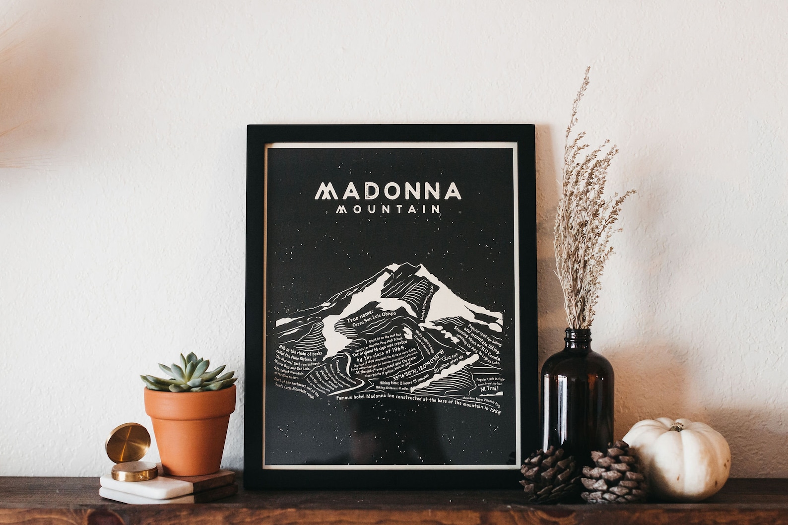 Madonna Mountain Art Print | San Luis Obispo Wall Art | SLO Hiking ...