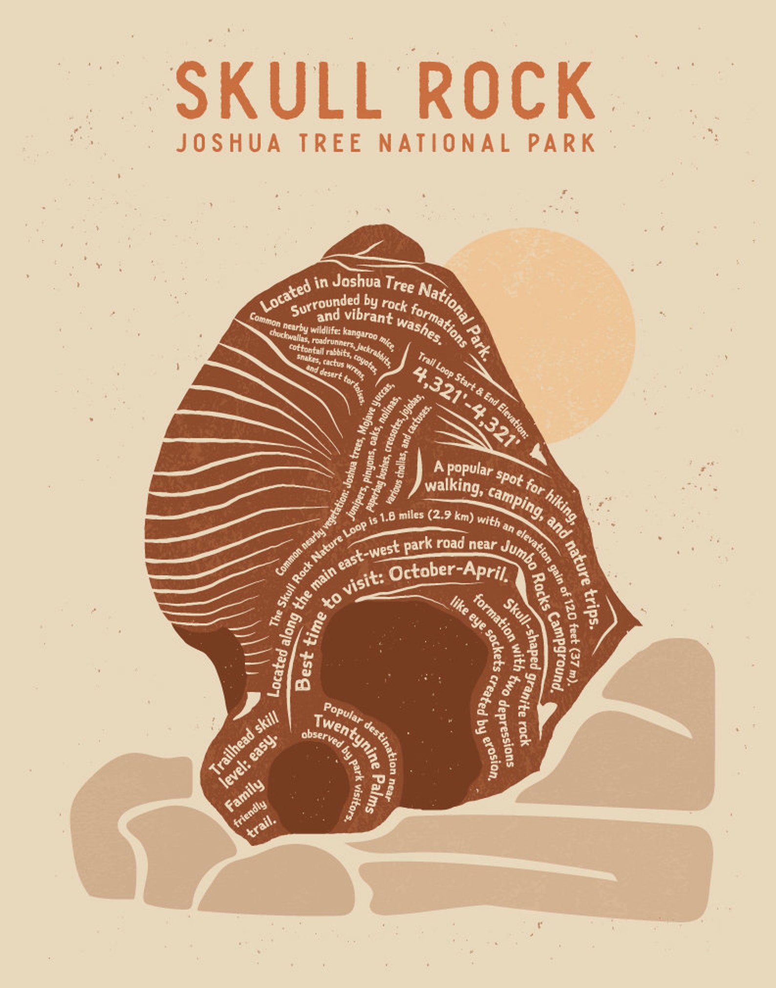 Skull Rock Art Print Joshua Tree Wall Art Joshua Tree - Etsy