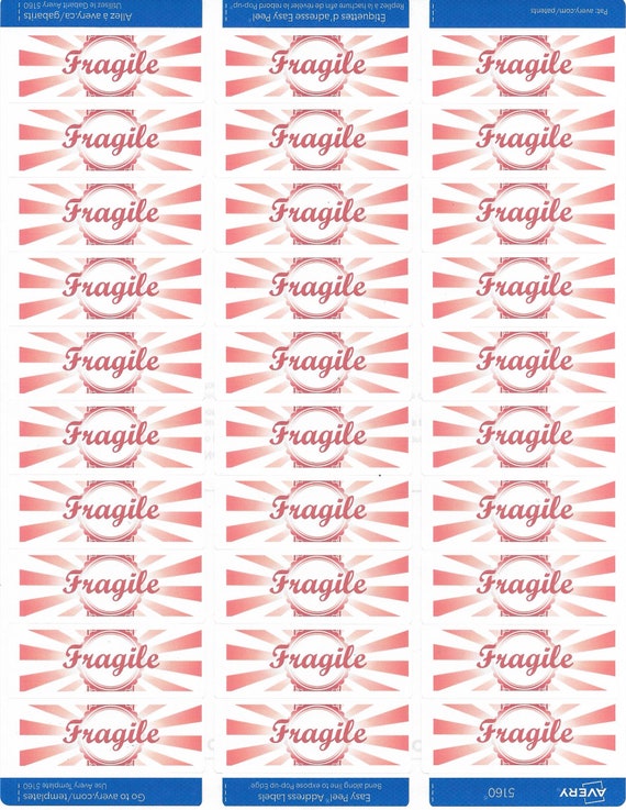 Fragile Label for Shipping | Etsy