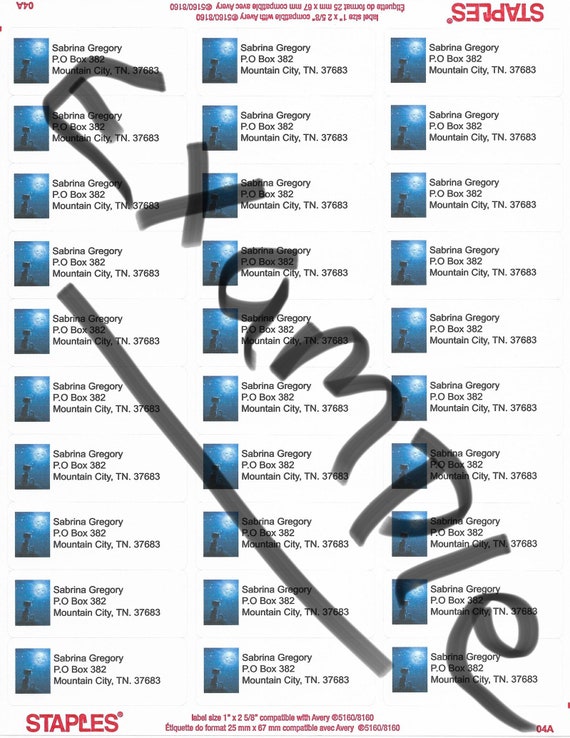 Staples Custom Mailing Labels