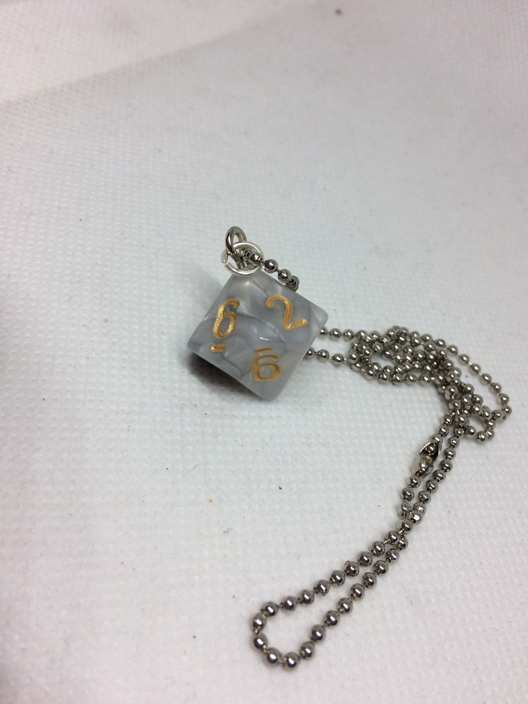 D9 DND Gray - Ball Chained Necklace - Etsy