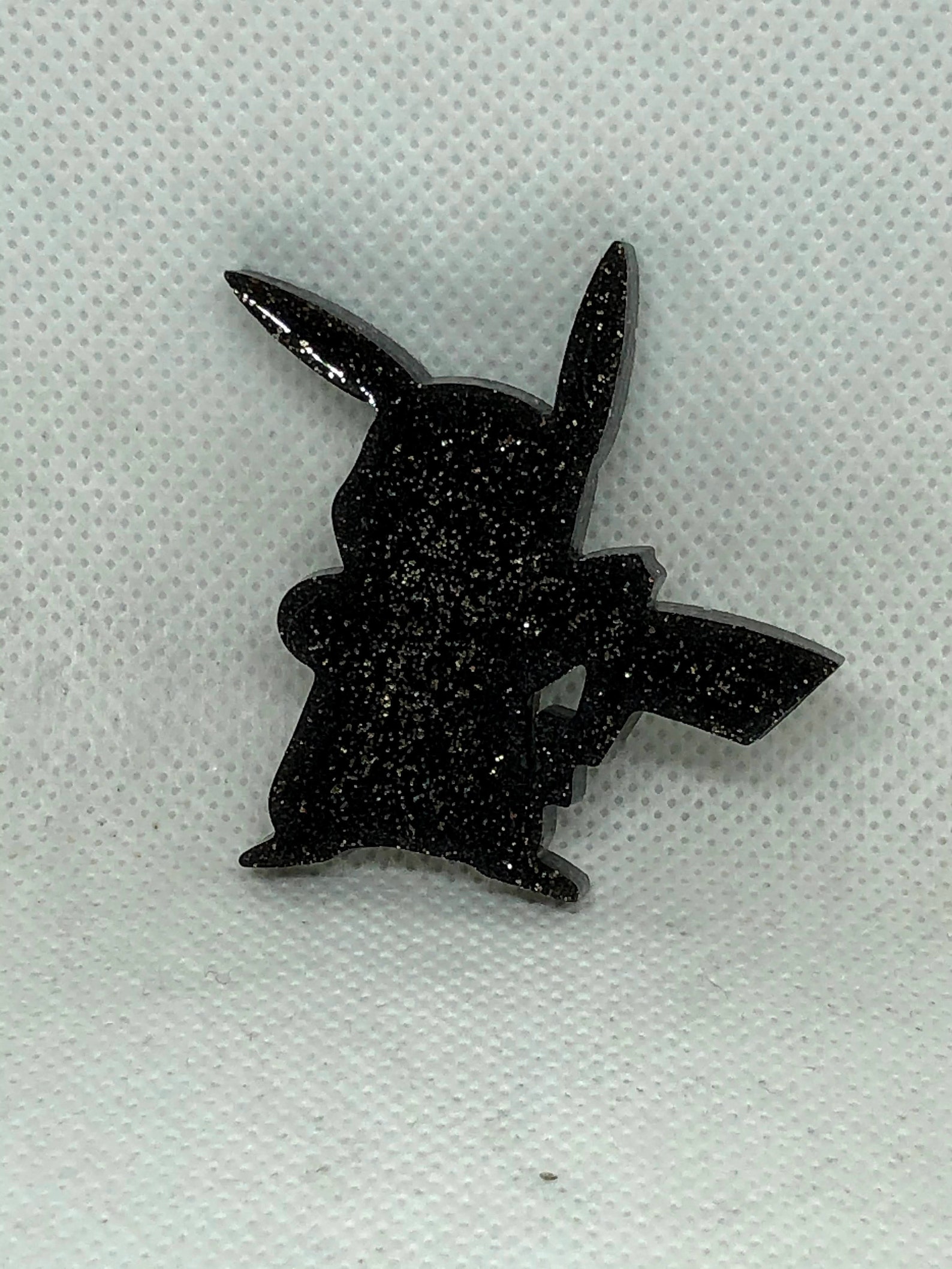 Black Pikachu With Gold Glitter - Etsy