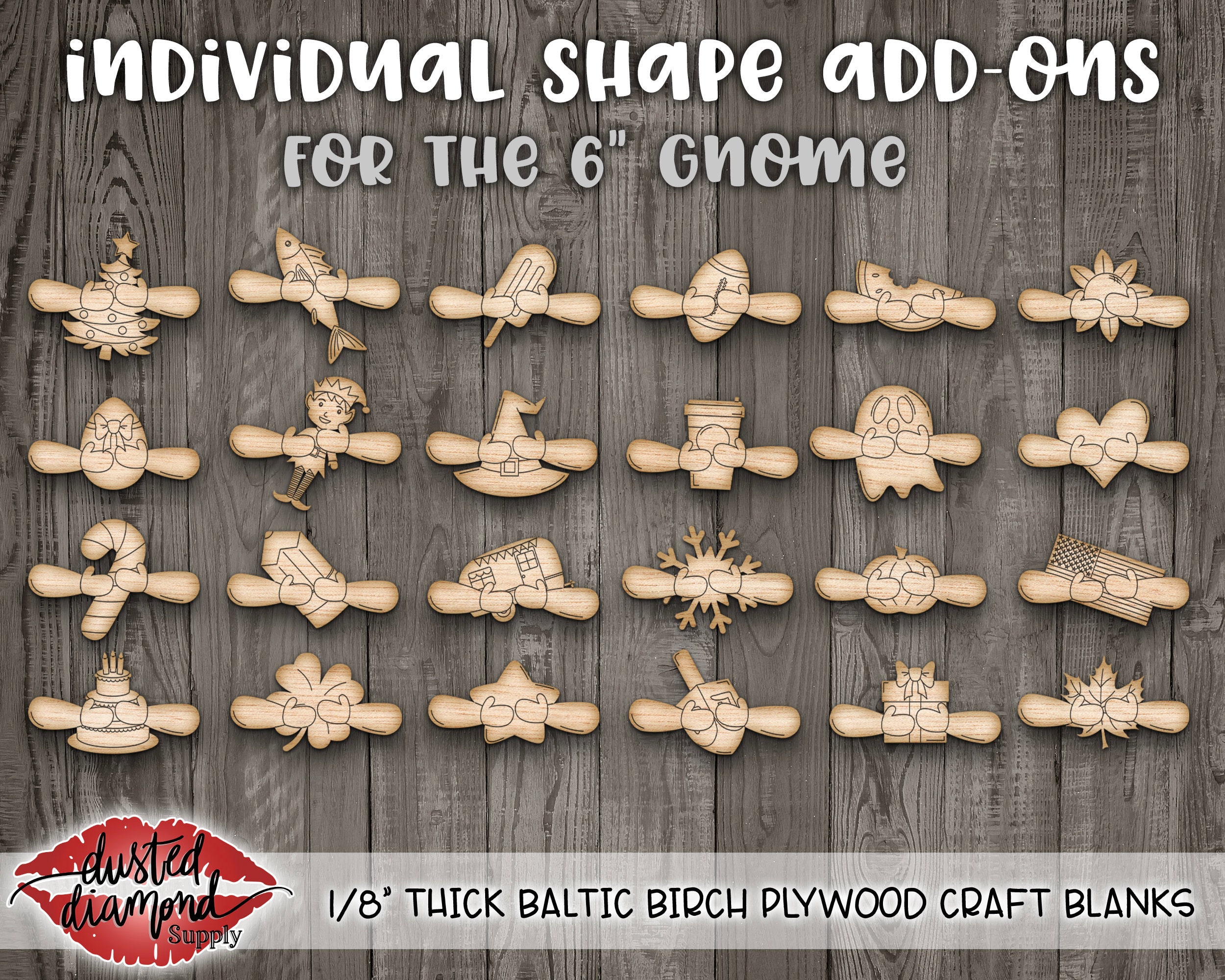 Individual Arm Add-ons 48 Options for the 6 Blank | Etsy