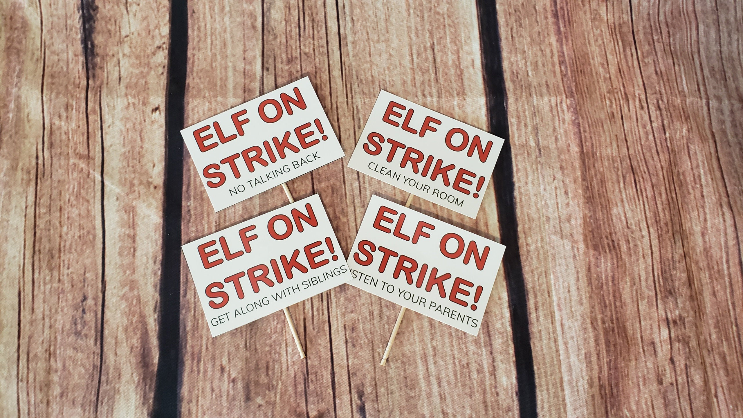 Christmas Elf On Strike | Etsy