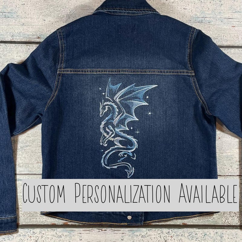 Jacket With Dragon - Etsy