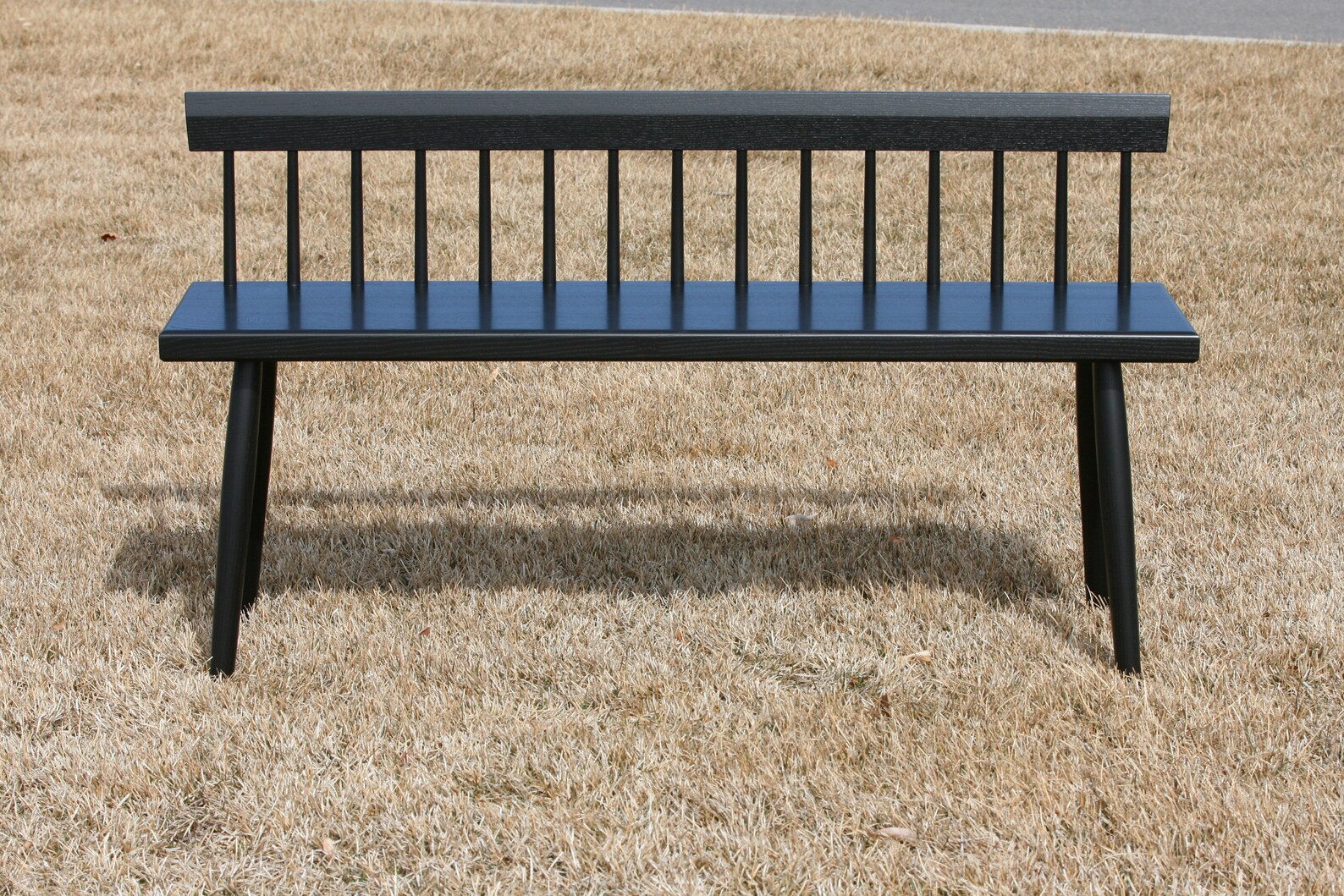 EBONIZED LOW BACK Spindle Bench Shaker Bench Entry Bench - Etsy