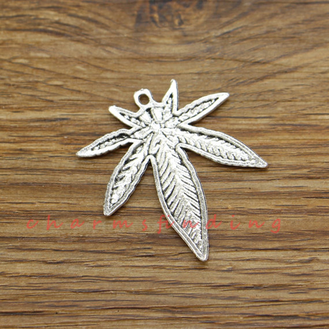 8pcs Large Leaf Charm Weed Charms Antique Silver Tone 33x38mm - Etsy