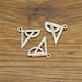 20pcs Math Charms Protractor and Triangle Charms Antique Silver Tone ...